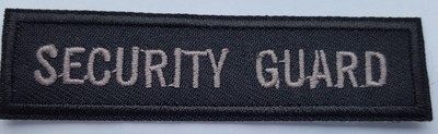 Security Guard Iron on Sew On Patches transfer fancy dress | eBay UK