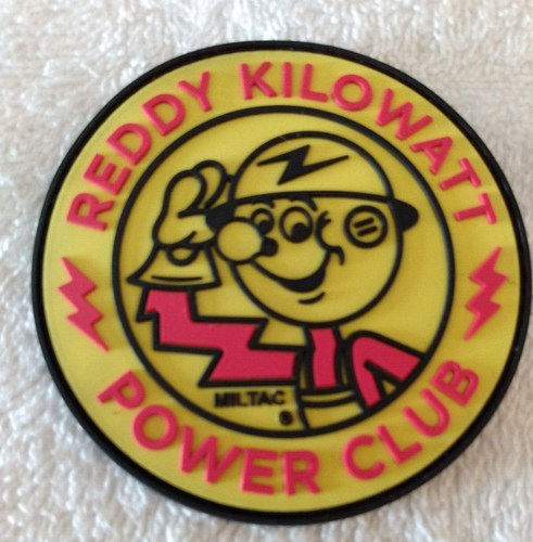 Reddy Kilowatt Power Club PVC Rubber 3" Patch NEW | eBay