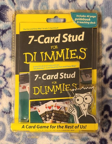 "7-Card Stud For Dummies" Poker Card Game Teaching Deck & Instruction ...