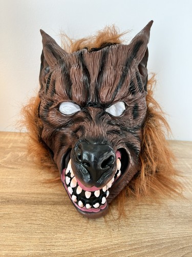 Adult Werewolf Mask Wolf Mask Wolfman Masks Latex Costume Halloween | eBay