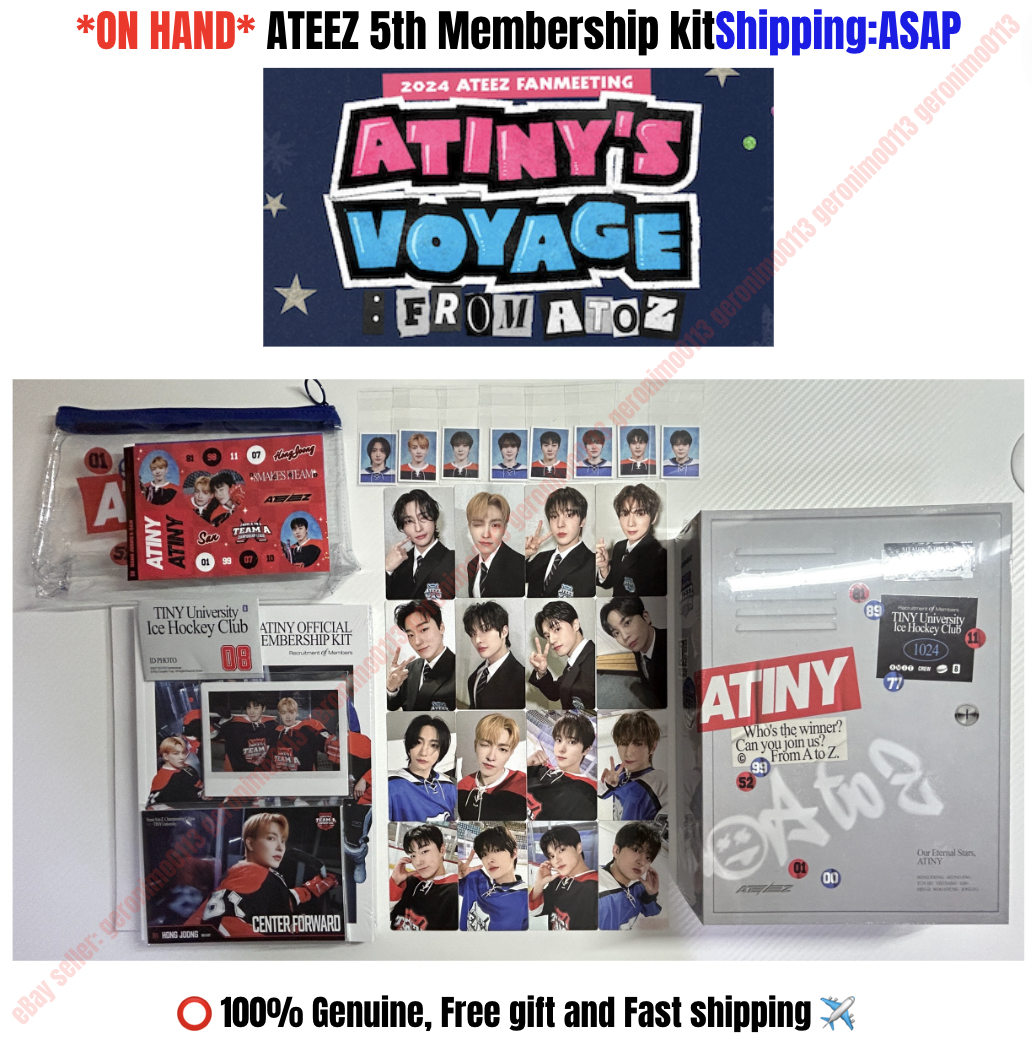 [RESTOCK] ATEEZ 2024 ATINY 5TH MEMBERSHIP KIT TINY University FROM A TO ...