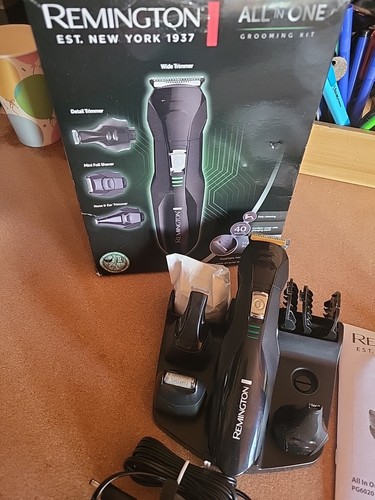 Remington All-in-One Grooming Kit Beard Trimmer 4 Attachments Cordle ...