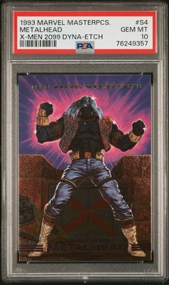 1993 Marvel Masterpieces #S4 ~ X-MEN 2099 DYNA-ETCH ~ Metalhead ~ PSA ...