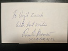Donn Moomaw UCLA 1950 1952 college Football all-American SIGNED index ...