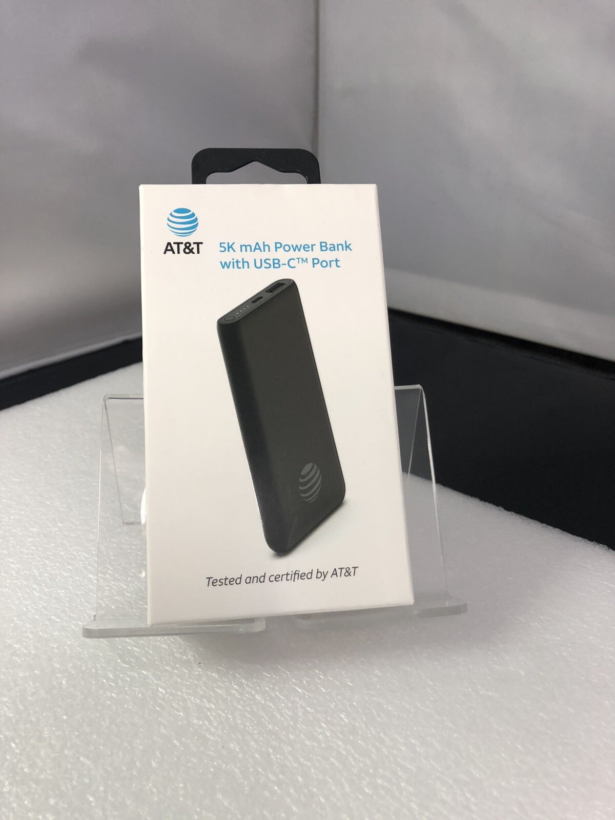 AT&T 5K mAH Power Bank Portable Battery with USB-C Port, Black | eBay