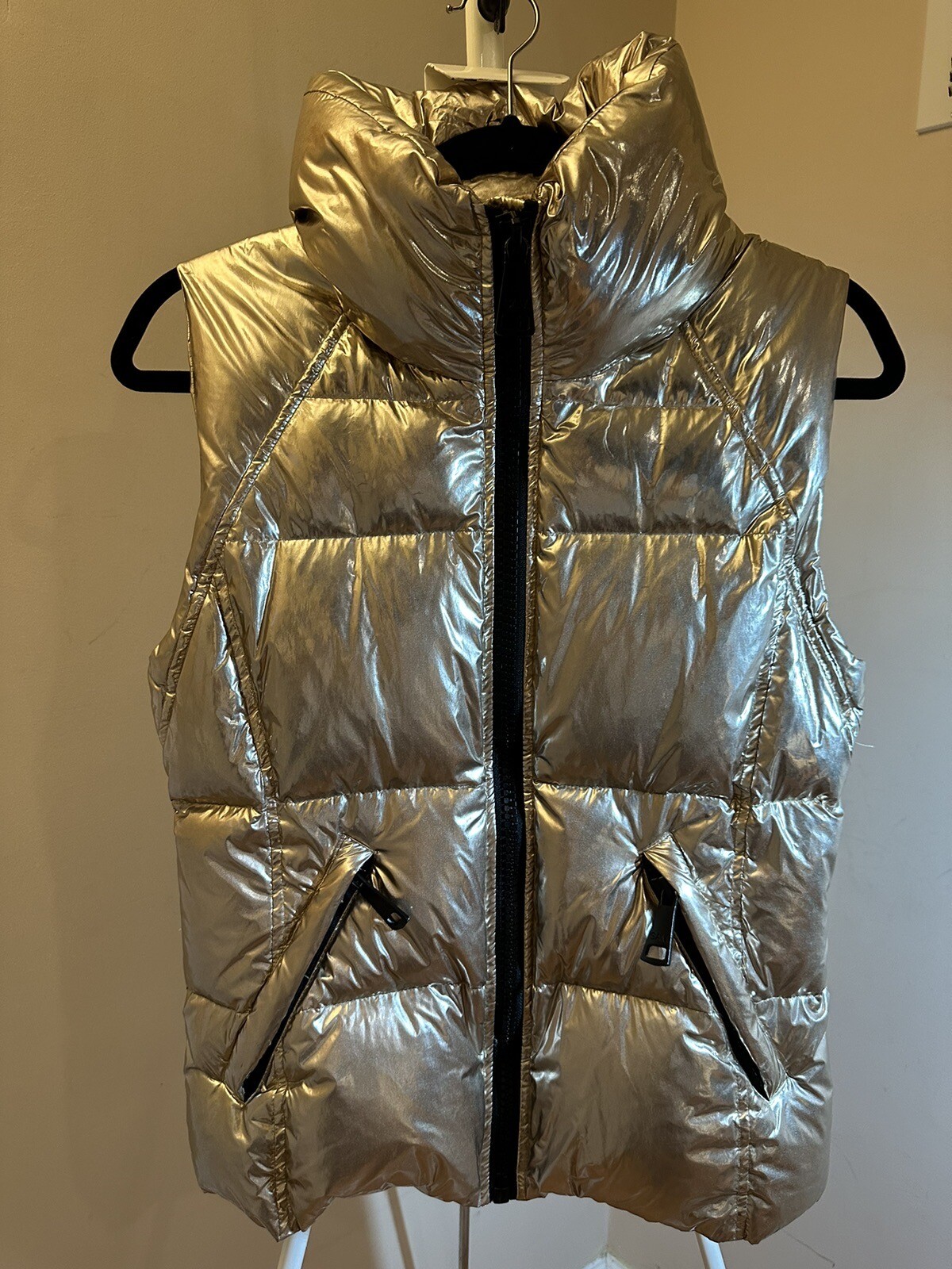 SAM Freedom Goose Down Quilted Puffer Vest Gold Light… - Gem