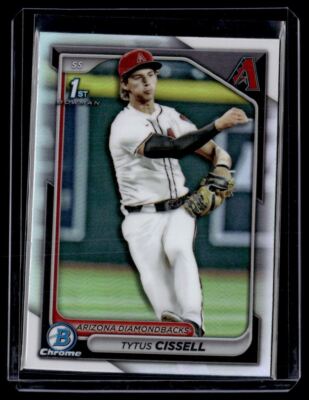 2024 Bowman Draft Chrome Refractor Tytus Cissell Arizona Diamondbacks # ...