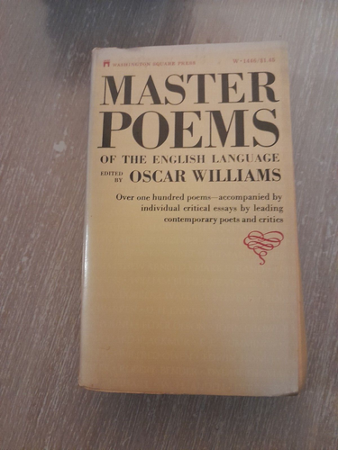 1967 Washington Square Press Master Poems of the English Language ...