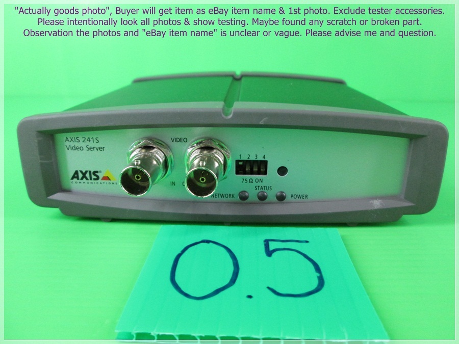 AXIS 241S, Video server without all accessories as photo, sn:BFE3, Old ...