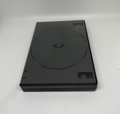2 NEW HIGH QUALITY 27MM DOUBLE (2) DISC DVD CASE, M-LOCK HUB, BLACK ...