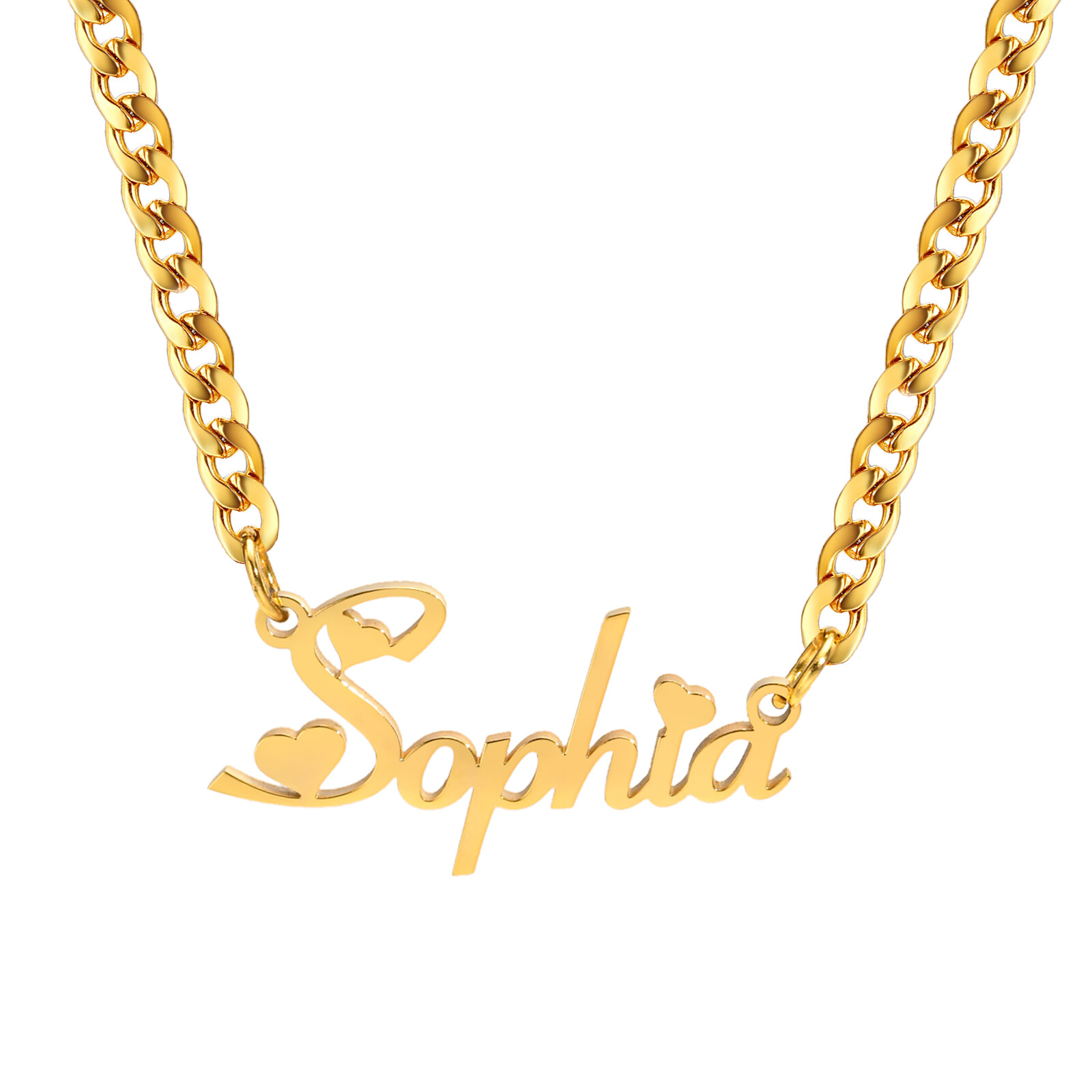 Personalized Unique Name Necklace Custom Women Pendant Chain Birthday ...