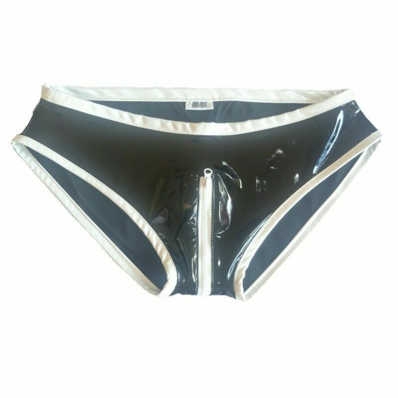 Lady Latex Micro Shorts Hot Pants PVC Metallic Wet Look Booty Zipper ...