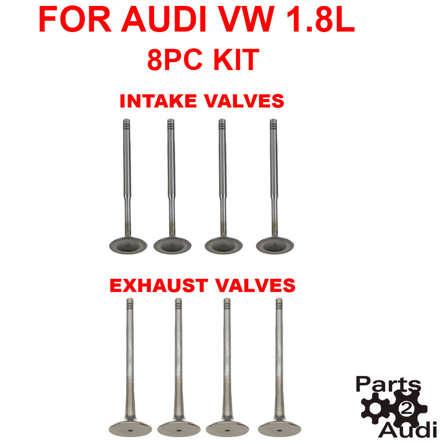 Engine Exhaust Valves, Engine Intake Valves Kit 8pcs Fits Audi VW 1.8,2 ...