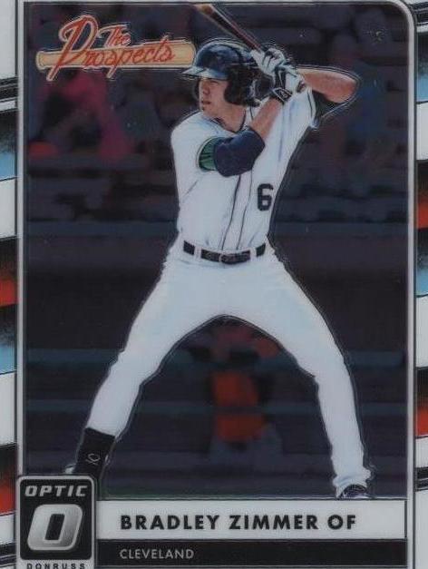 2016 Panini Donruss Optic - The Prospects Bradley Zimmer #TP12 (RC) for ...