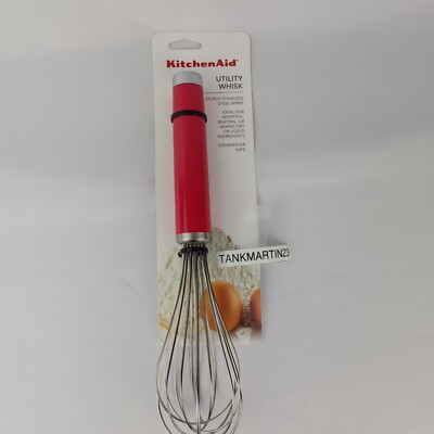 KitchenAid Hot Pink Utility Whisk KE060OHHIA Whipping Mixing Dry or ...