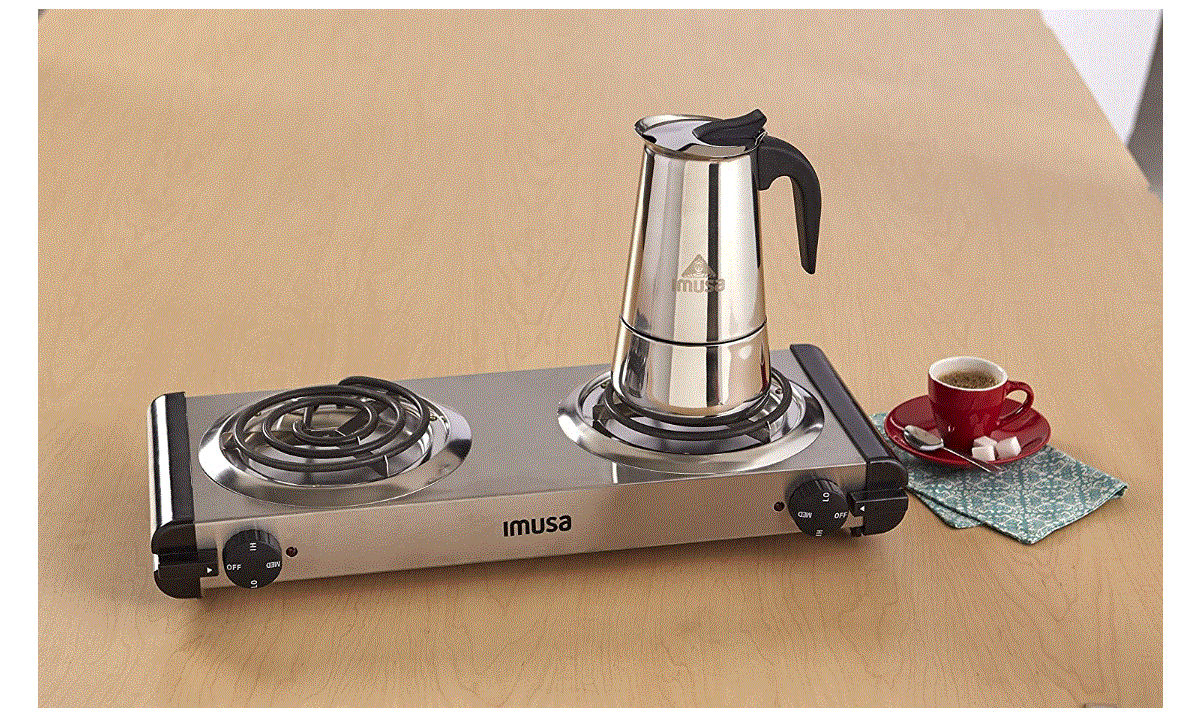 Double Hot Plate Burner Electric 2 Two Cooking Stove Portable Cooktop ...