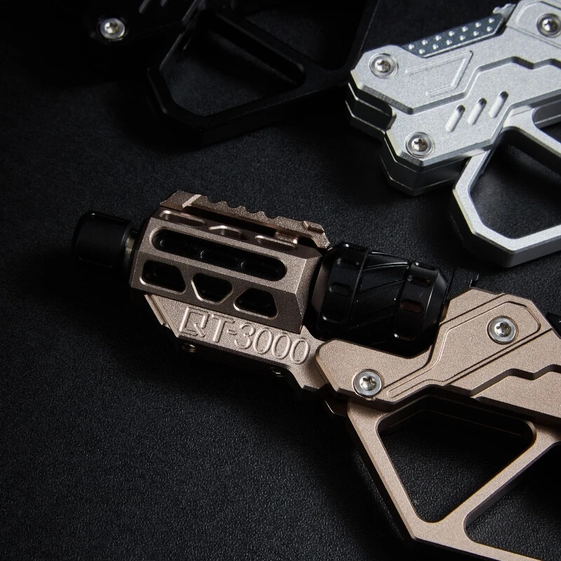 QT-3000 Revolver Push Slider Gun Spinner Button Fingertip Gyro EDC Toy ...