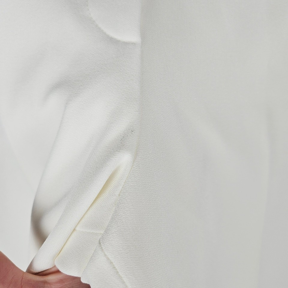 Kasper Kate Classic Fit Dress Pant Size 6 Vanilla White Line Career ...