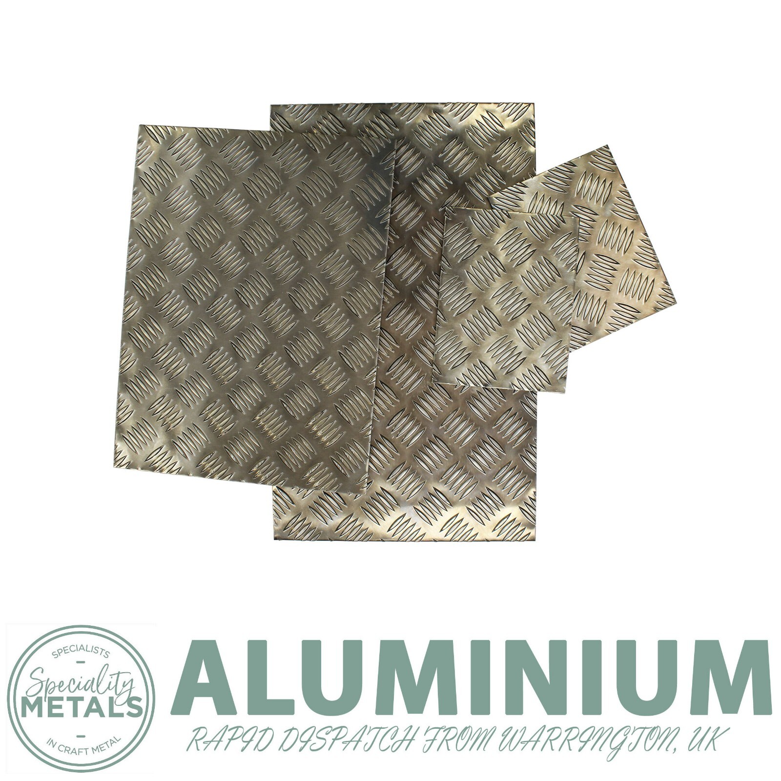 CLEARANCE ALUMINIUM CHECKER PLATE 5 Bar Kick Plate Sheet Metal Plate UK ...