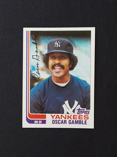 1982 Topps Oscar Gamble Baseball Card. #472 New York Yankees DH/OF ...
