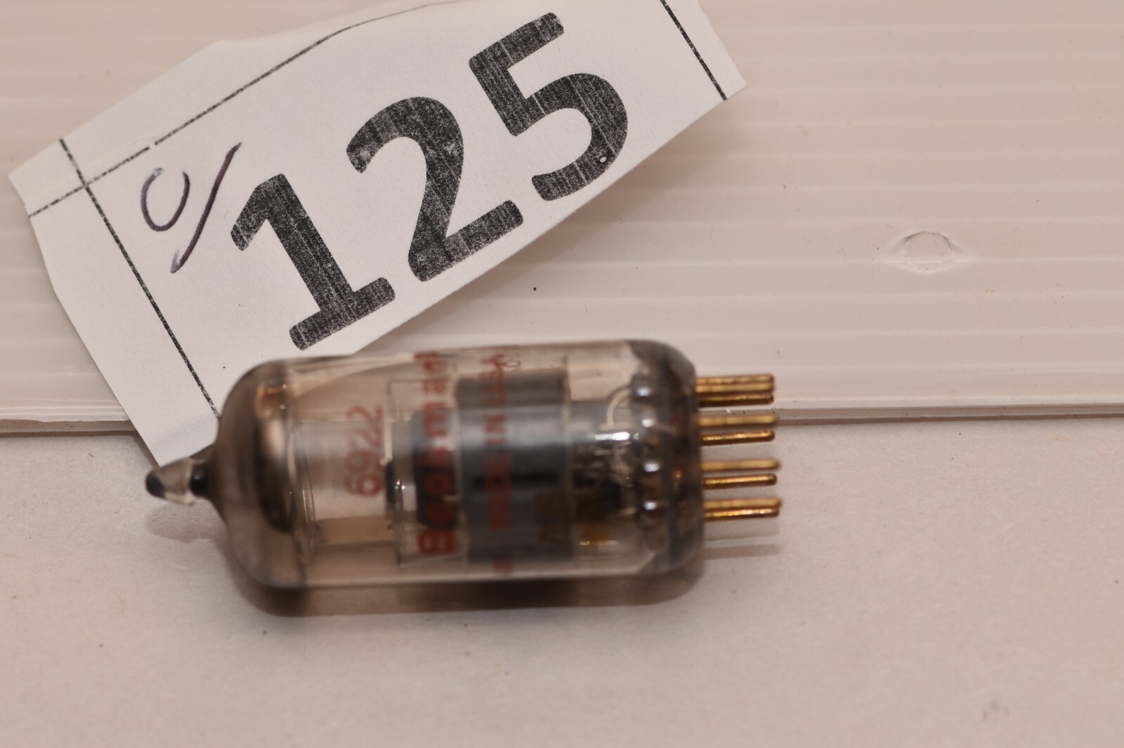 ONE AMPEREX BECKMAN 6922 OR 6DJ8 GOLD PIN vacuum tube HICKOK 539C ...