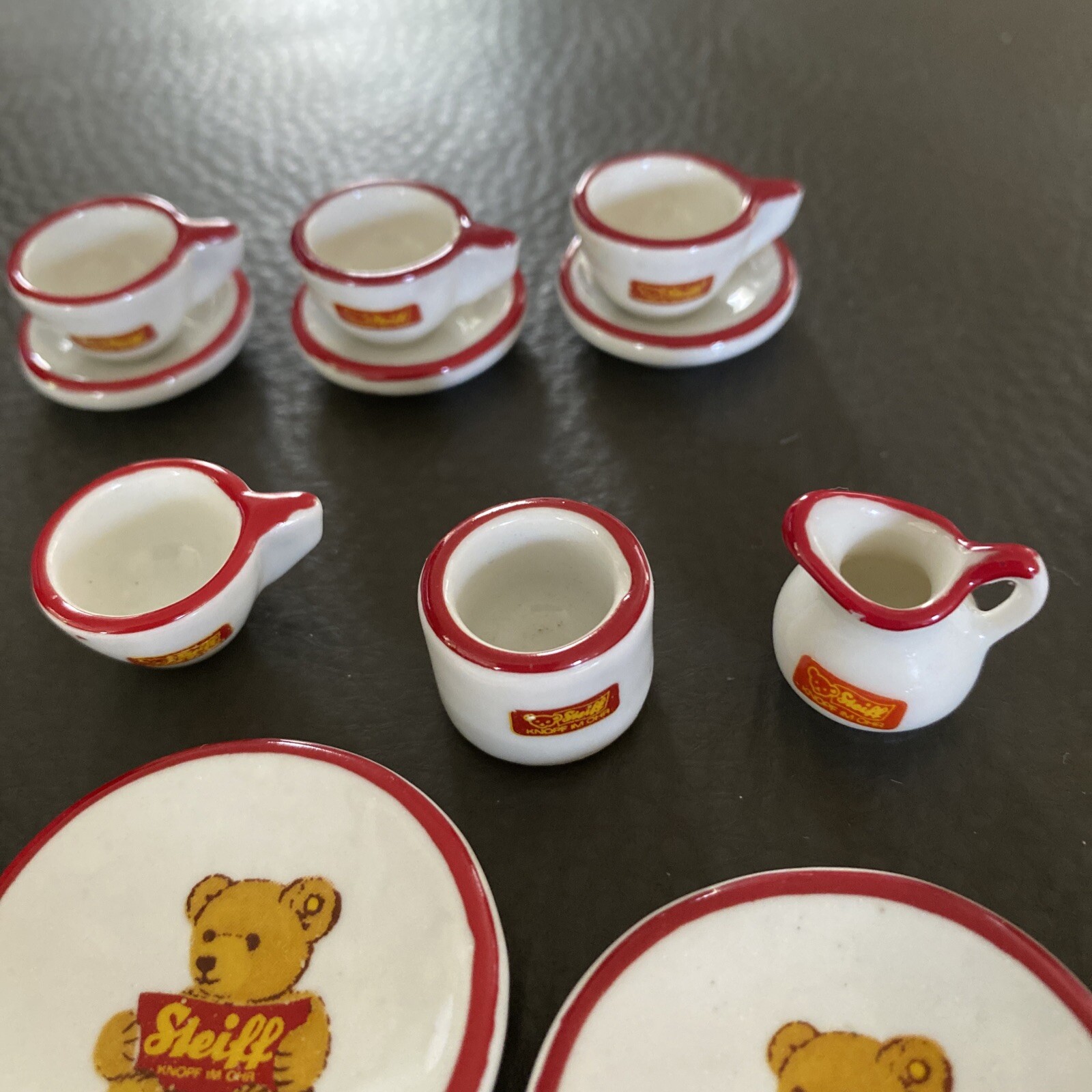 VINTAGE-ANTIQUE, STEIFF 15 PIECE TEA SET, MADE IN OHR, (GERMANY),MEGA ...