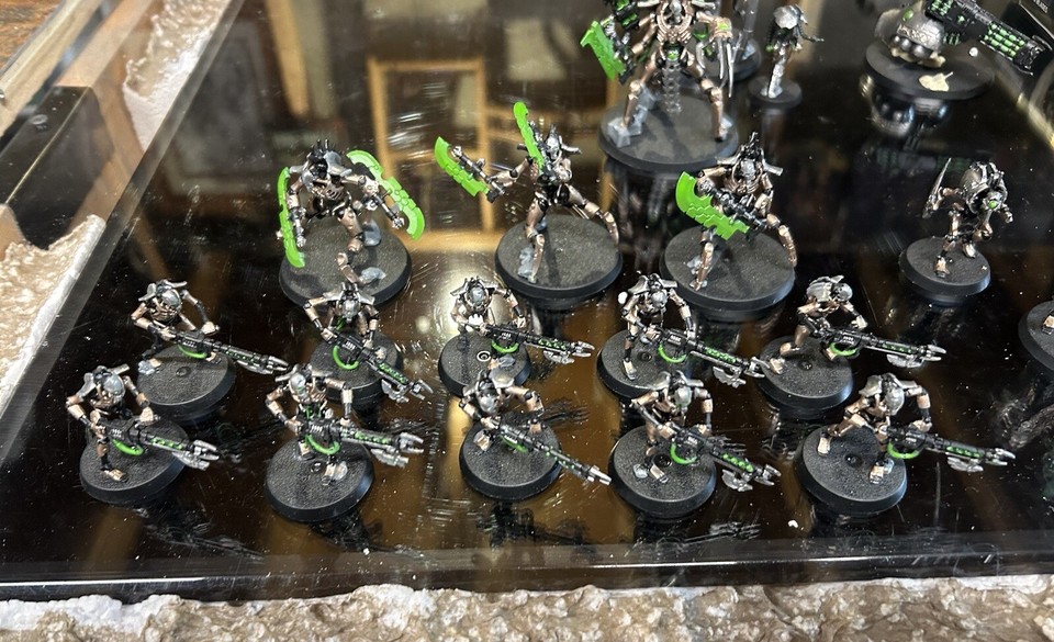 Warhammer 40K Necron army lot Partially Painted and Built | eBay