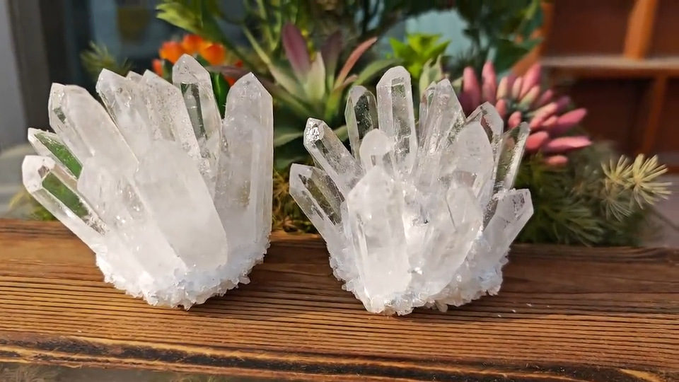 300G+ New Find Large Clear White Quartz Crystal Healing Cluster Mineral ...