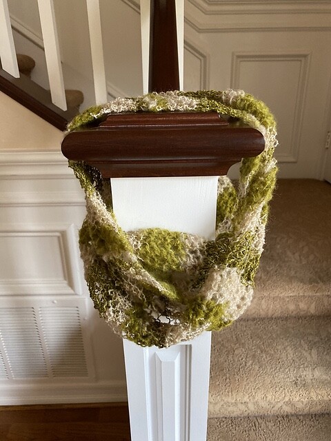 Hikoo Timidity Yarn #2 Pistacchio Vanilla Striping ThinThick Wool Blend ...