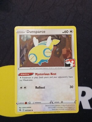Dunsparce Pokemon Prize Pack Series 2 Promo Pokemon Card NM/LP Play ...