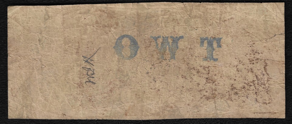 1858 $2 The Liberty Bank Obsolete Note Providence Rhode Island "VG/F ...