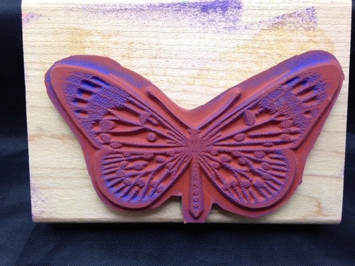 Stampin Up Wonderful Wings Stamp Lacewing Butterfly 2001 Retired Wood ...