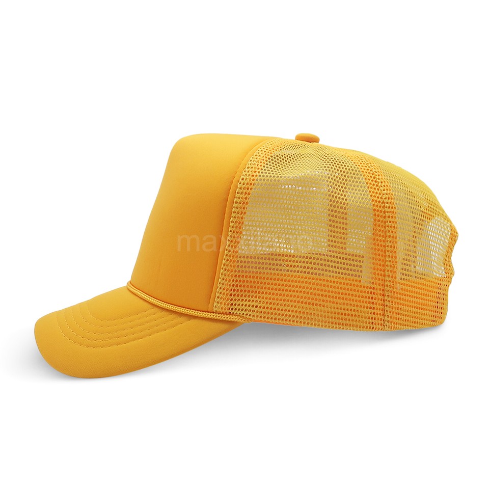 Trucker Hat Foam Mesh Baseball Cap Snapback Adjustable Plain Solid Men ...