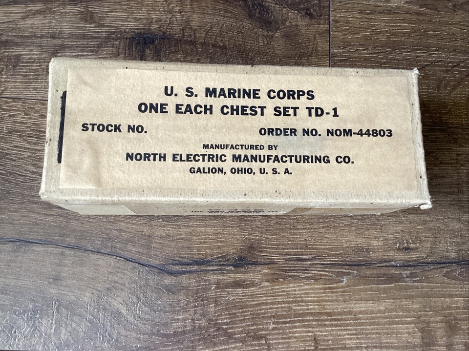 NOS NEW In Box WWII U.S. Marine Corps TD-1 Chest Set USMC ...