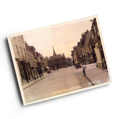 A6 PRINT - Vintage Northamptonshire High Street Looking South Towcester ...