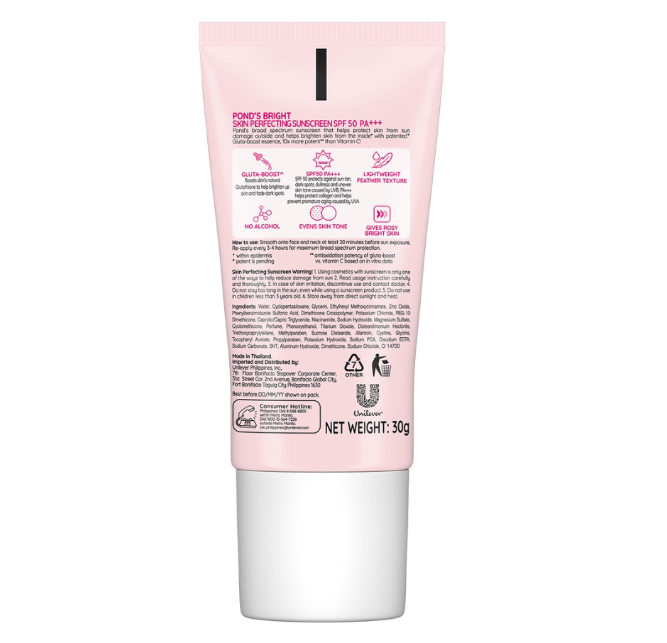 POND's Bright Skin Brightening Sunscreen SPF50 (30g) | eBay