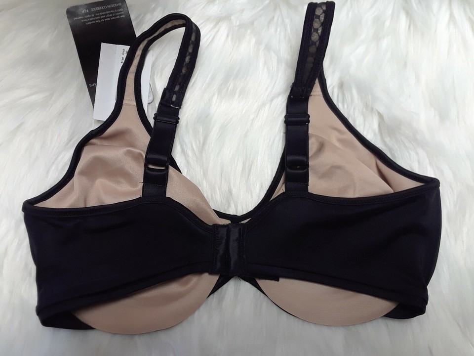 BALI Pasion for COMFORT Silky Smooth underwire Bra DF3383 black 34DD ...