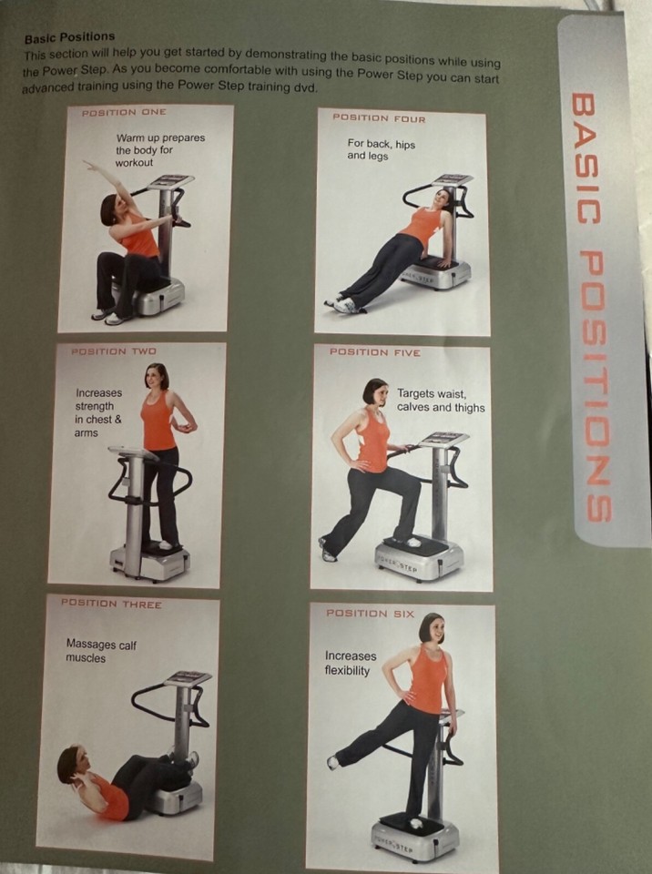 POWER STEP PLUS Whole Body Vibration Cellulite Reduce Exercise Platform ...