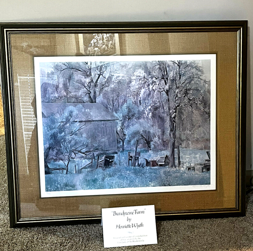 Henriette Wyeth signed print 36/ 490 BRANDYWINE FARM | eBay