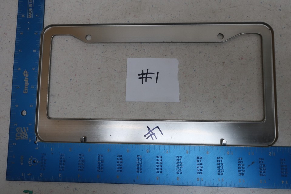 License Plate Frame Silver Metal Rhinestones Bling Sparkles (F3 #1) | eBay