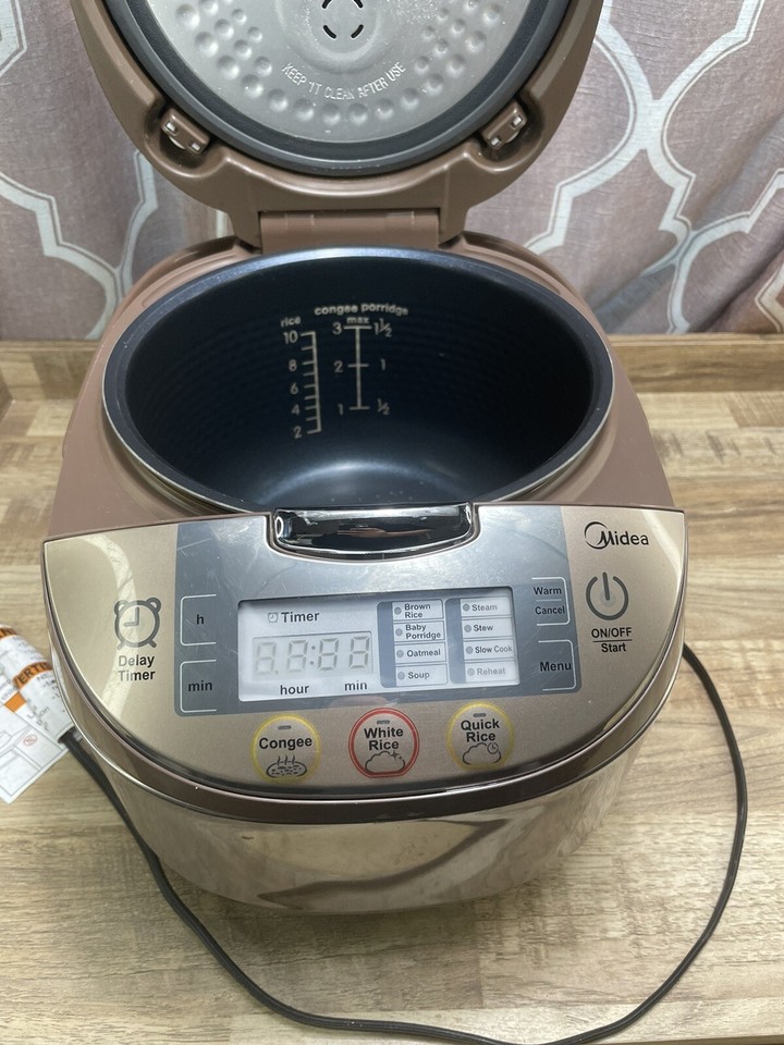 Midea Micom Rice Cooker, Digital Multi-Functional Ricer Cooker/Steamer ...