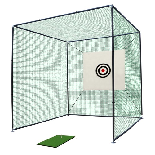 Premium Steel Metal Golf Driving Cage 10ft x 10ft x 10ft Training Aids ...