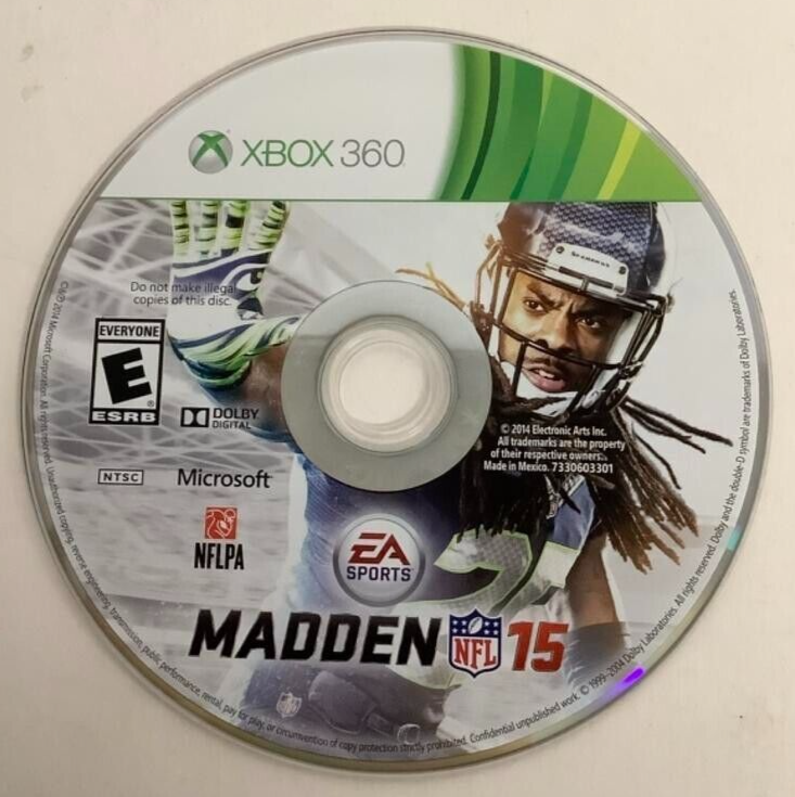 Madden NFL 15 Microsoft Xbox 360 Video Game DISC ONLY football EA ...