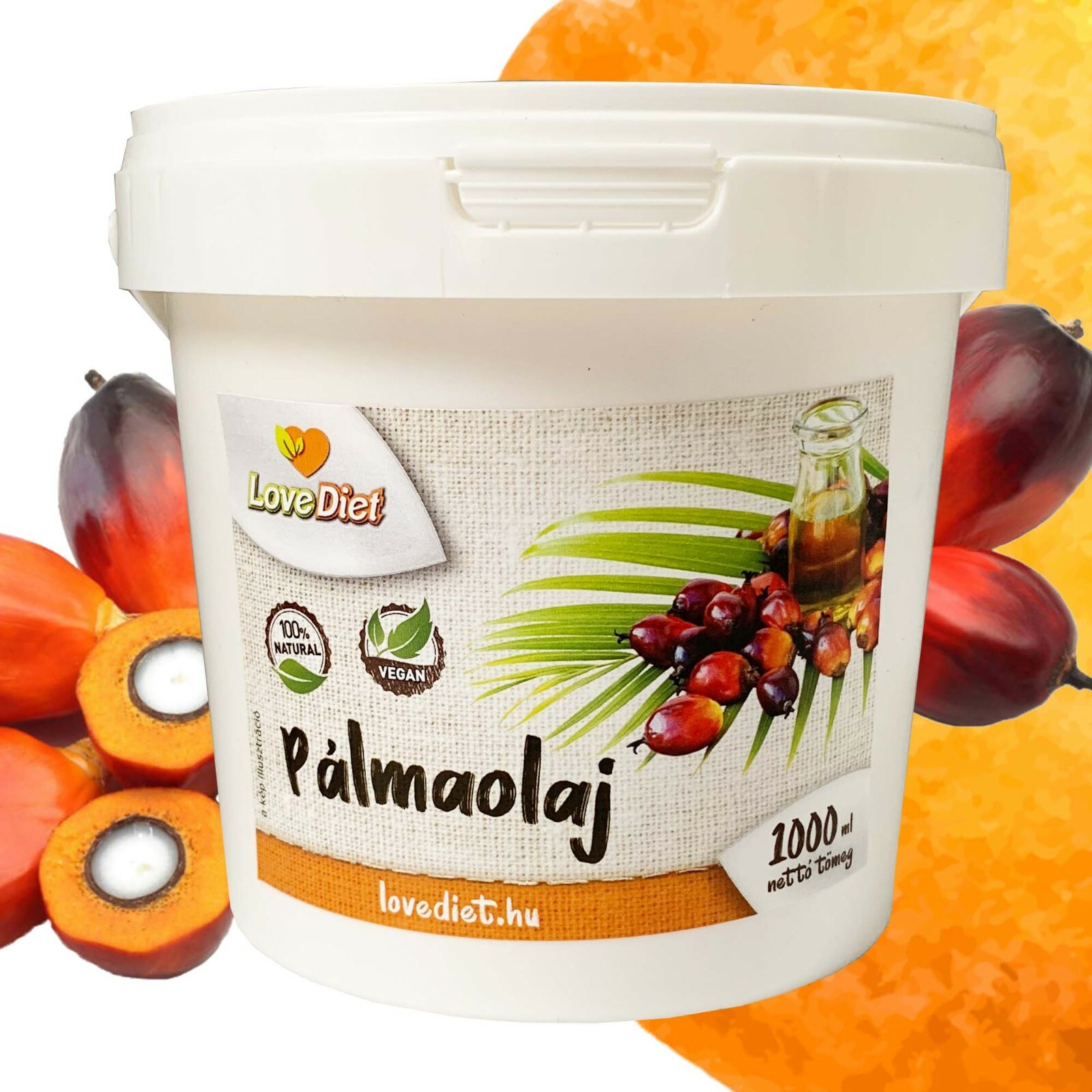 Palmöl / Palmfett / Palm Oil / 3erPack(3 x 1000 ml) im Eimer / Kochen ...