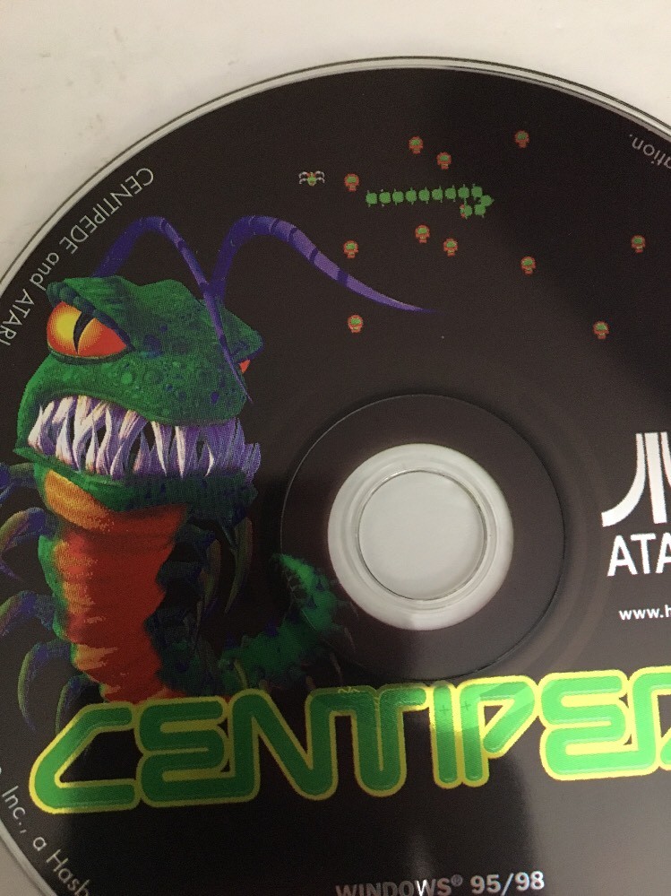 Centipede windows 95/98 PC CD Rom game Hasbro Atari 1998-TESTED-RARE ...