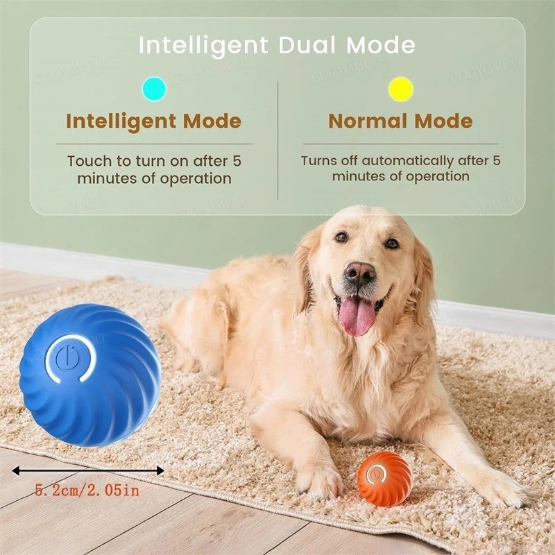 Smart Dog Toys Ball Electronic Interactive Pet Toy Moving Ball USB ...