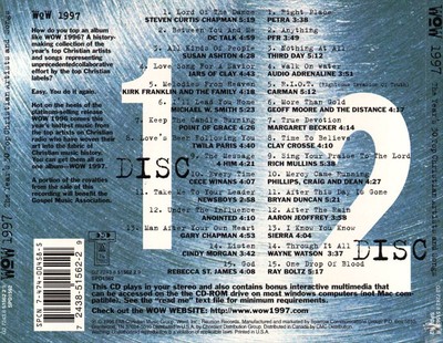 VARIOUS ARTISTS - WOW 1997: THE YEAR'S 30 TOP CHRISTIAN ARTISTS AND ...