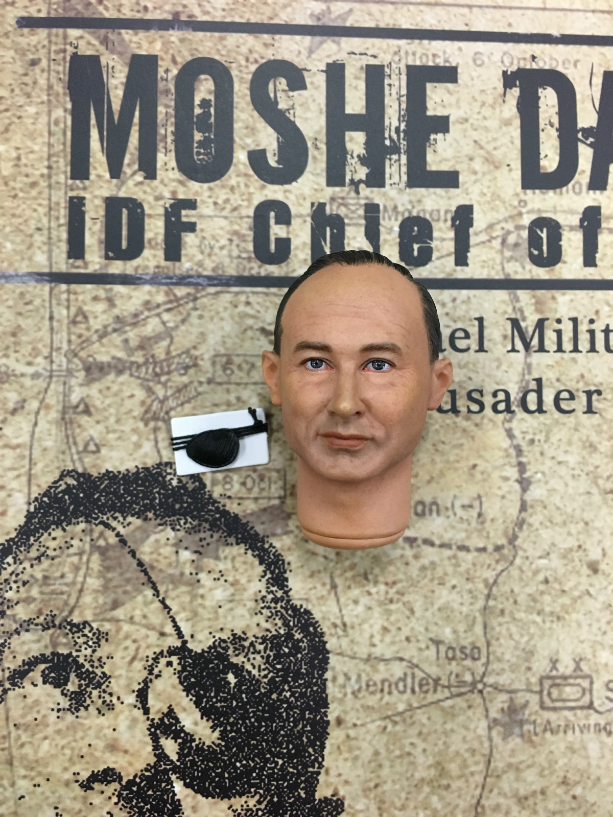 Hobby Master Moshe Dayan IDF Chief 12" Head Sculpt & Eye Patch loose 1 ...