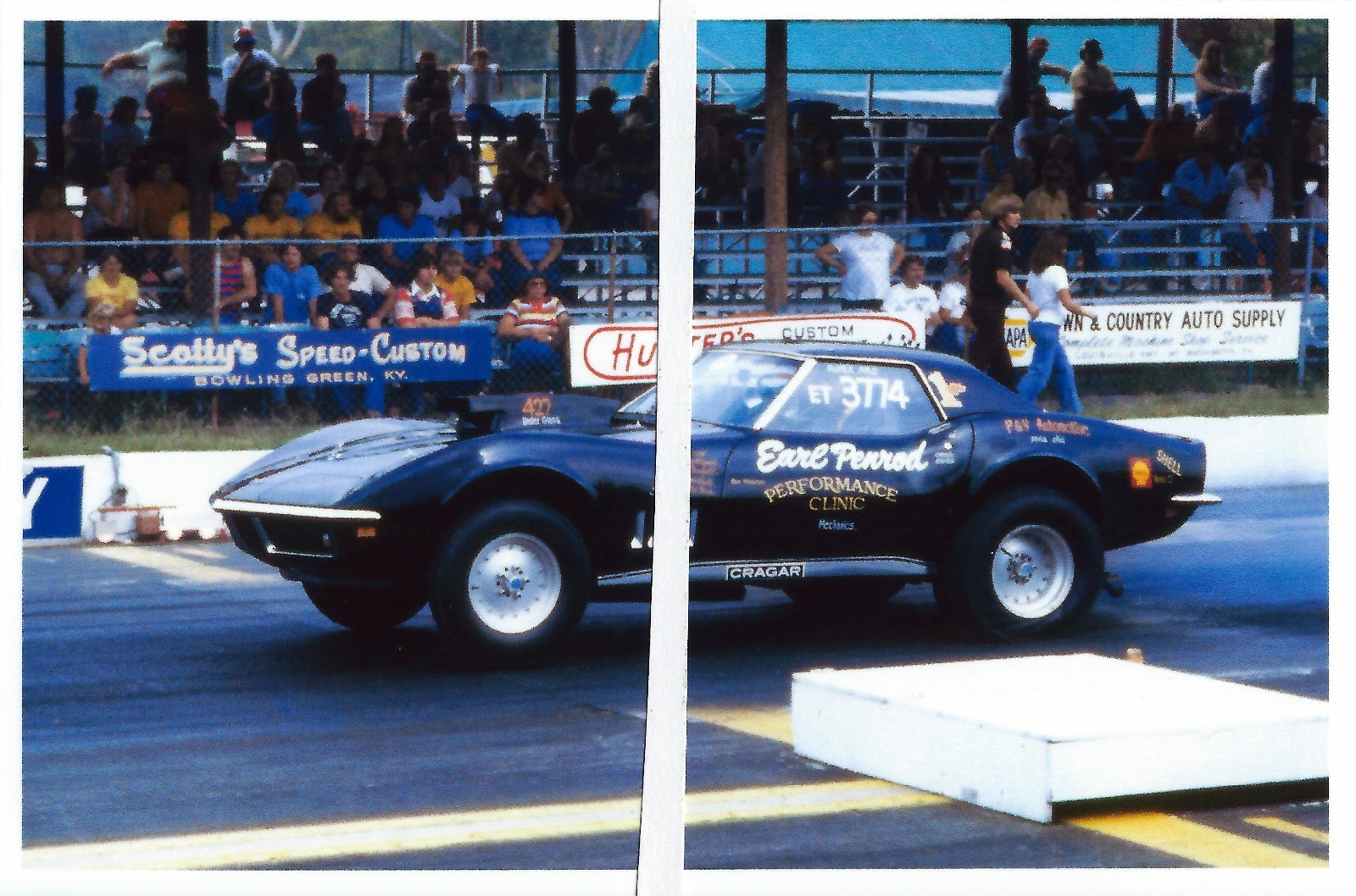 1970s NHRA Drag Racing-Earl Penrod's 69 427 Corvette-S/Pro-Beech Bend ...