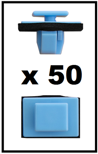 50 x Side Moulding Panel Clips and Trim Sill Fastener for HYUNDAI and ...